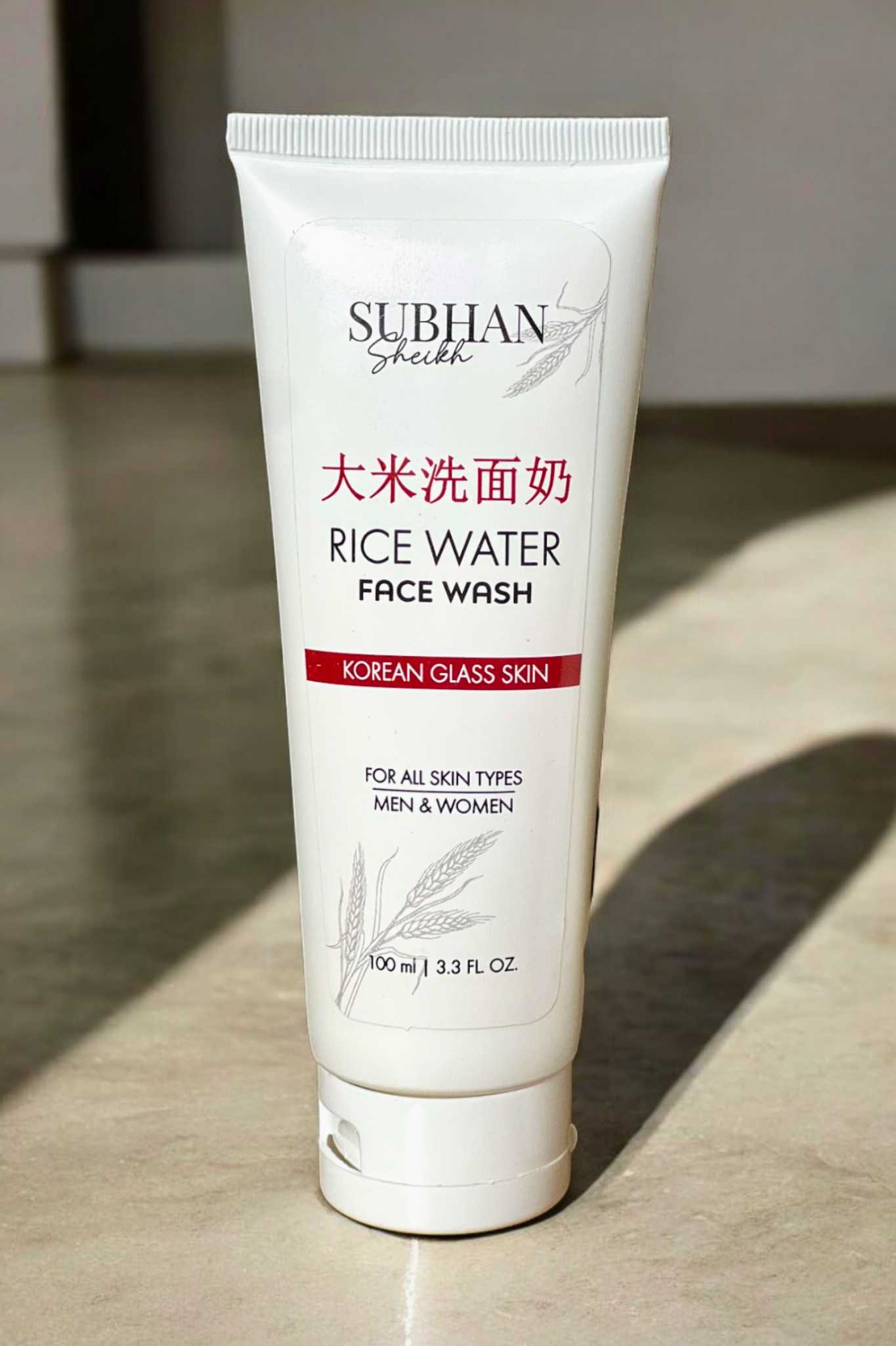 Rice Water Face Wash - For Men & Women – Subhan Sheikh